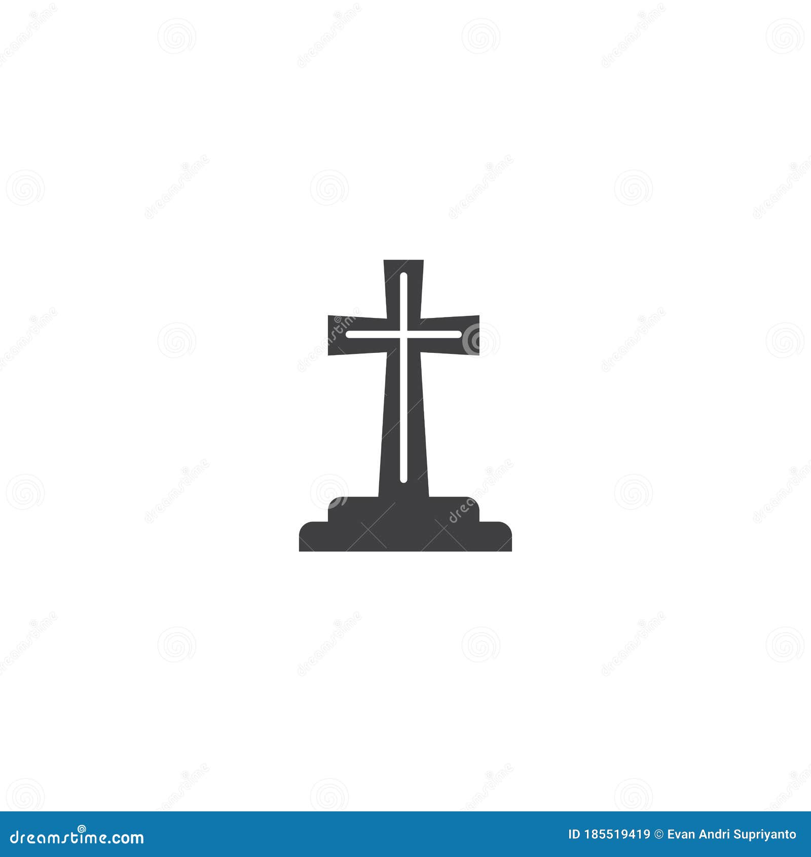 Gravestone Logo Template Vector Symbol Stock Vector - Illustration of ...
