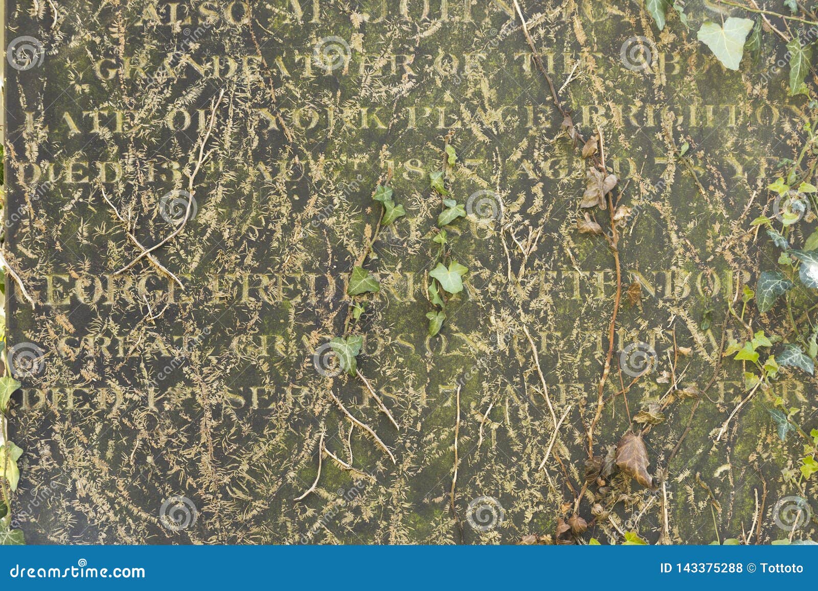 Gravestone with Writing Text Editorial Stock Photo - Image of language ...