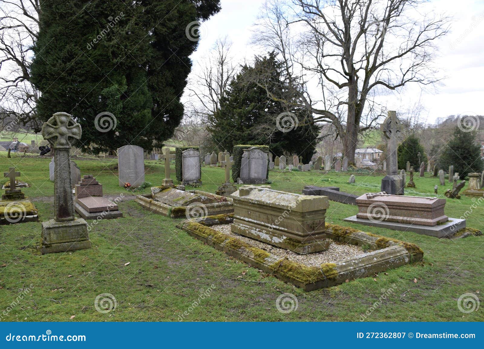 Gravestones of the Cavendish Family. Edensor, UK. March 17. 2023 ...