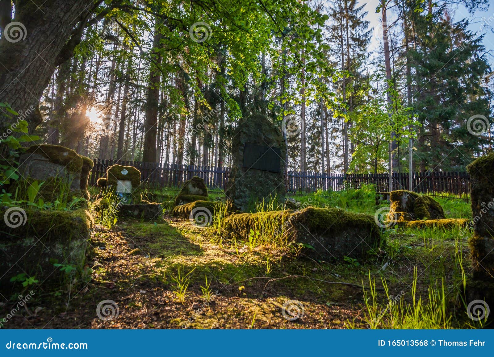 Gravestones of an Old Cemetry Stock Photo - Image of grass, resting ...