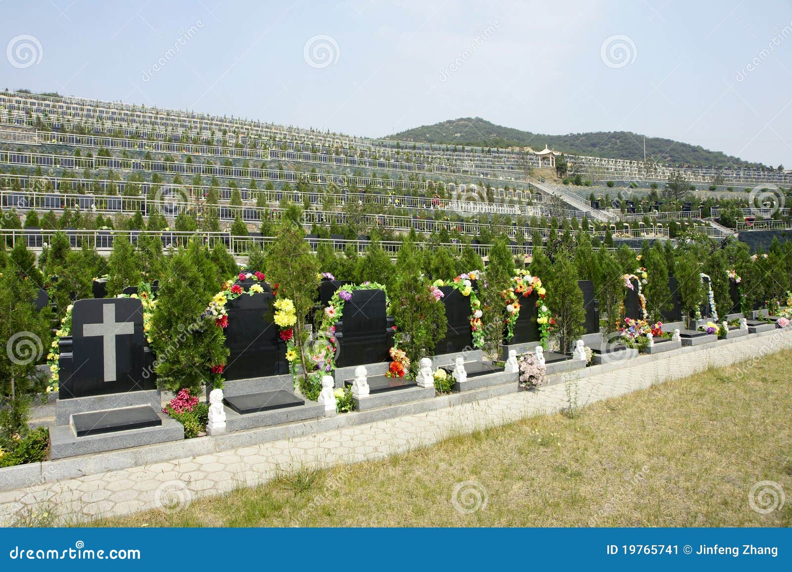 Graveyard stock image. Image of necropolis, arranged - 19765741