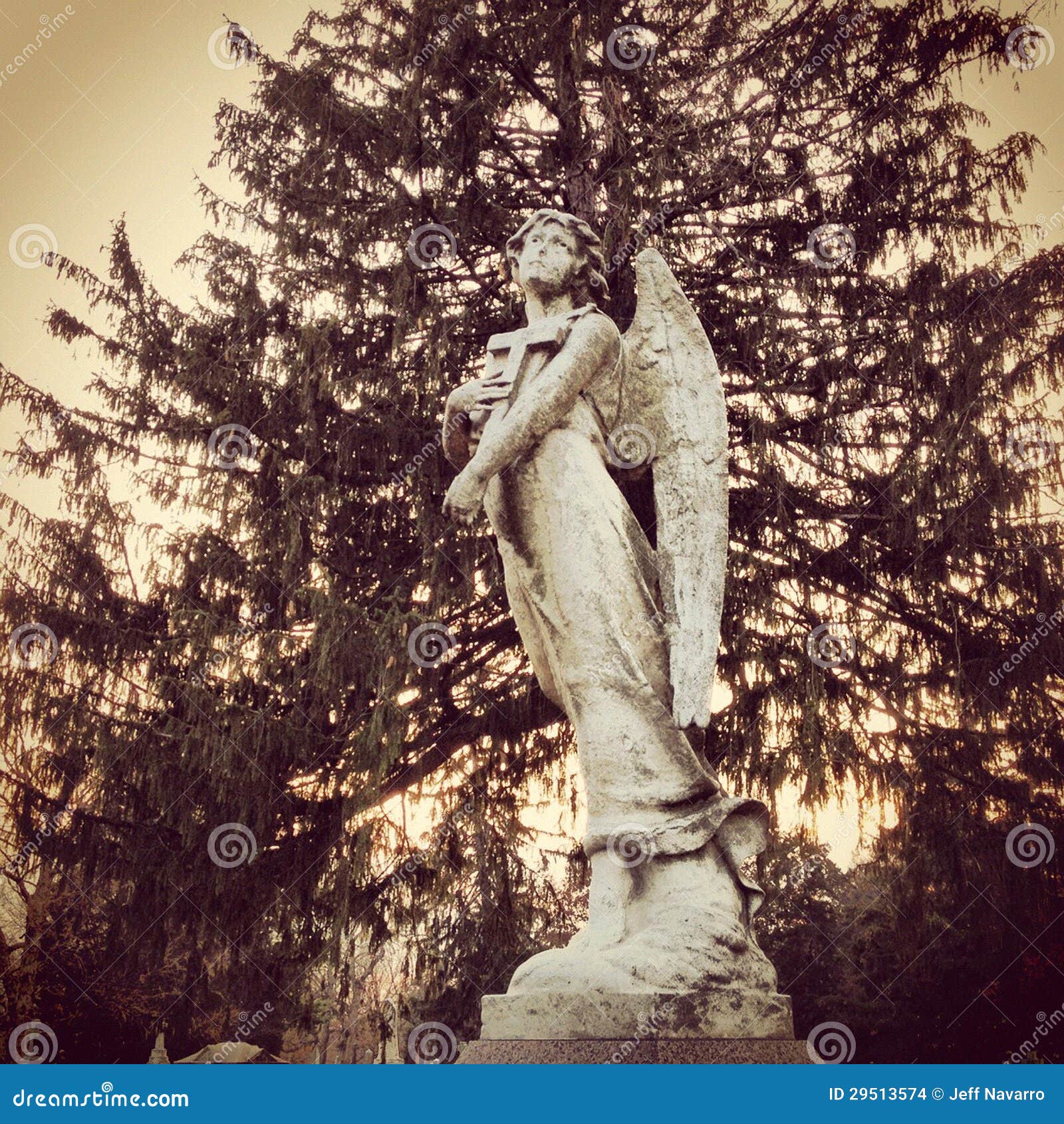 Graveyard Angel stock photo. Image of instagram, graveyard - 29513574