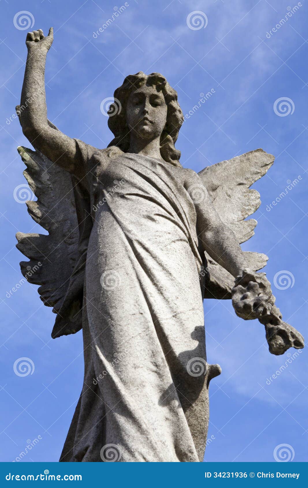 Graveyard Angel stock photo. Image of blank, graveyard - 34231936