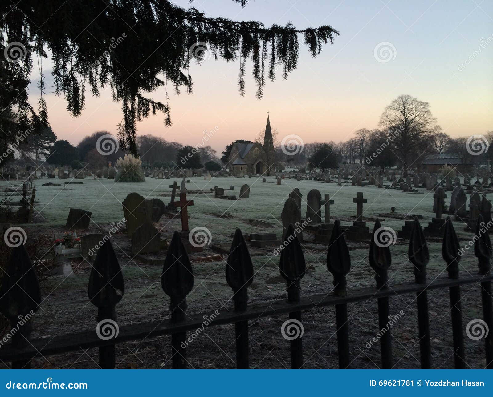 Graveyard stock image. Image of building, architecture - 69621781