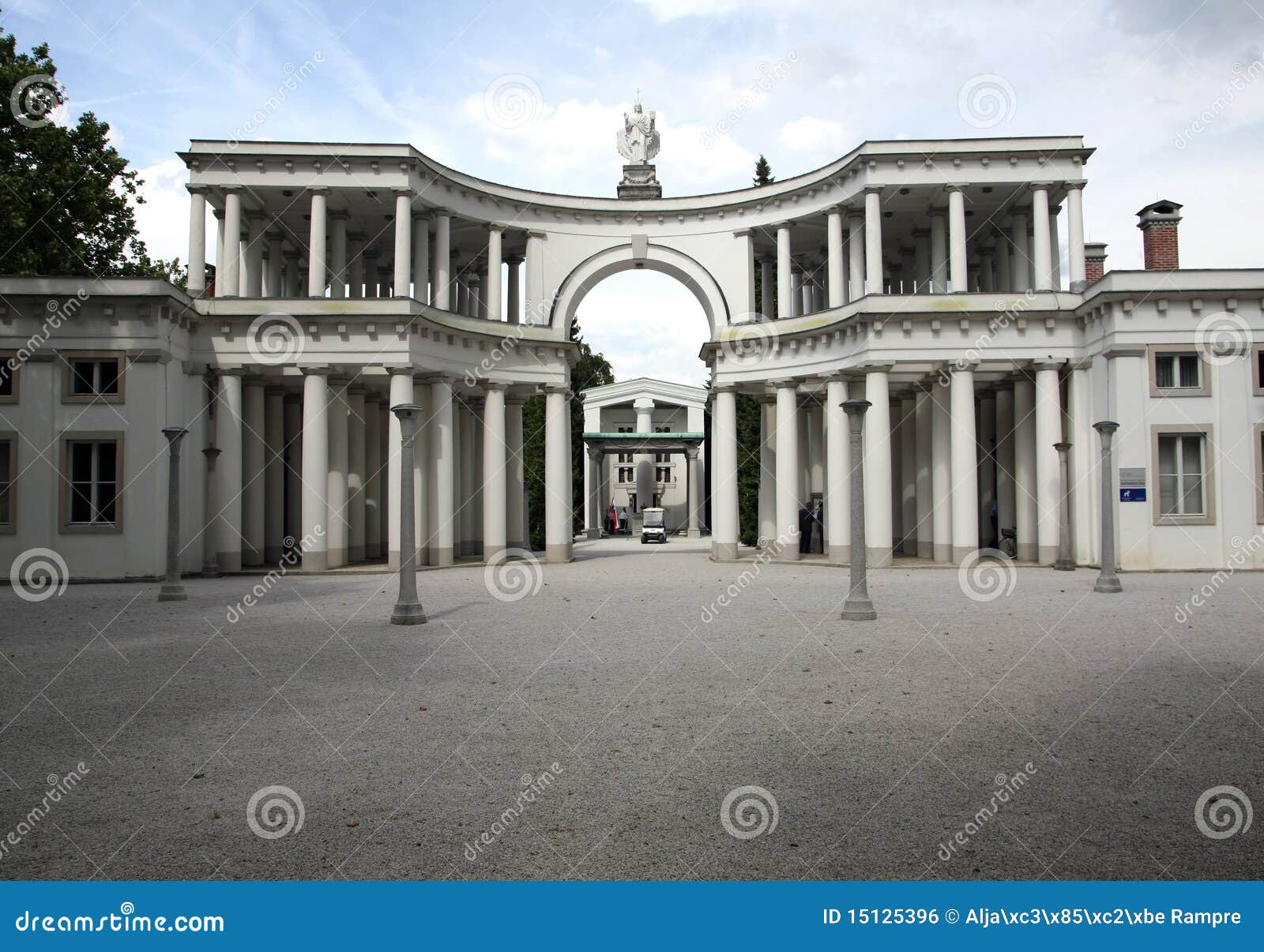 Graveyard entrance stock photo. Image of building, grave - 15125396