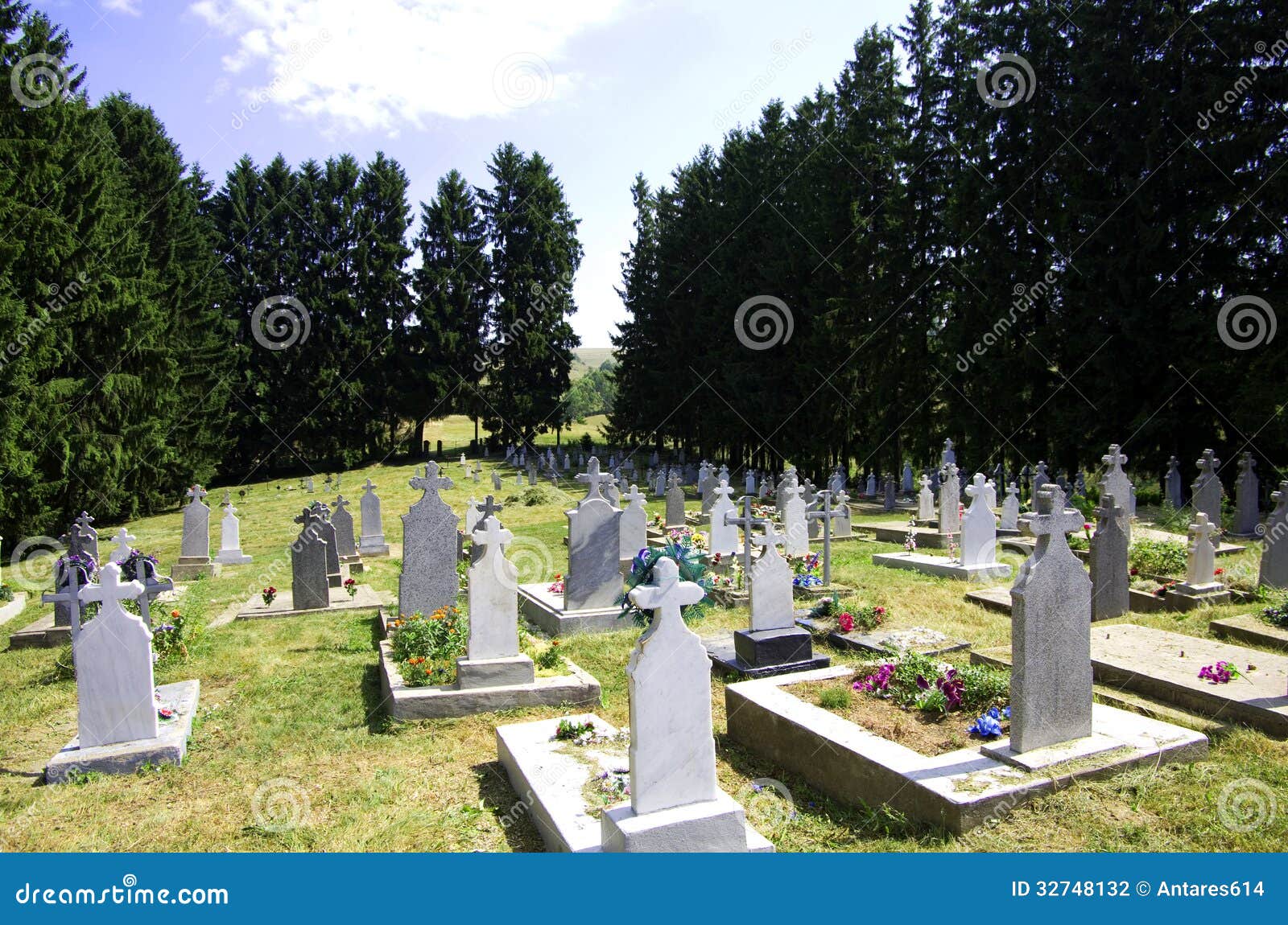 Graveyard stock photo. Image of buried, couple, religion - 32748132