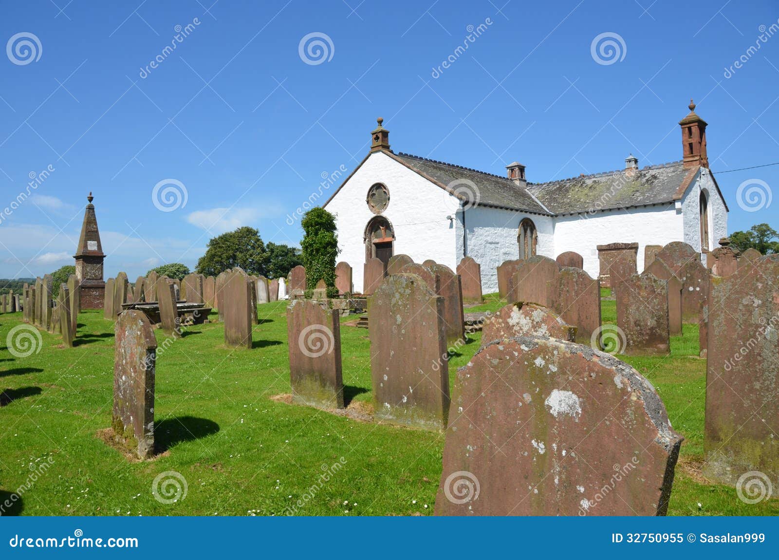 Graveyard at Ruthwell Church Stock Image - Image of ruthwell, external ...
