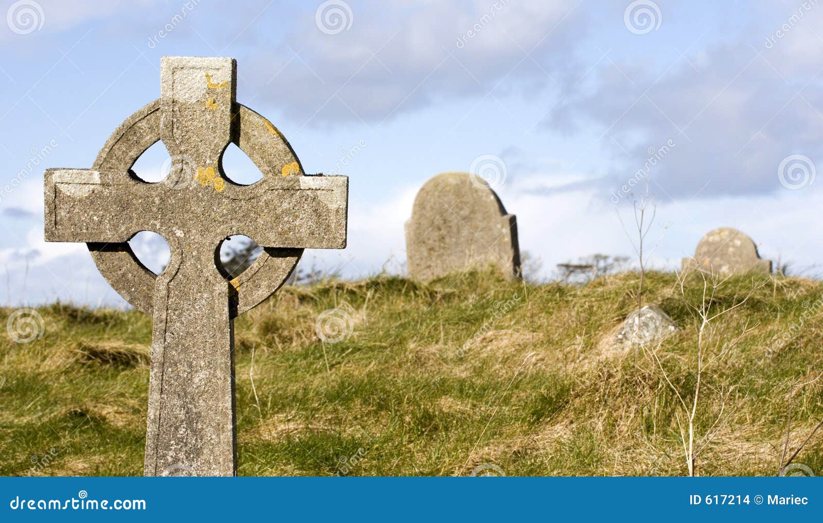 Graveyard scene stock photo. Image of gravestone, irish - 617214