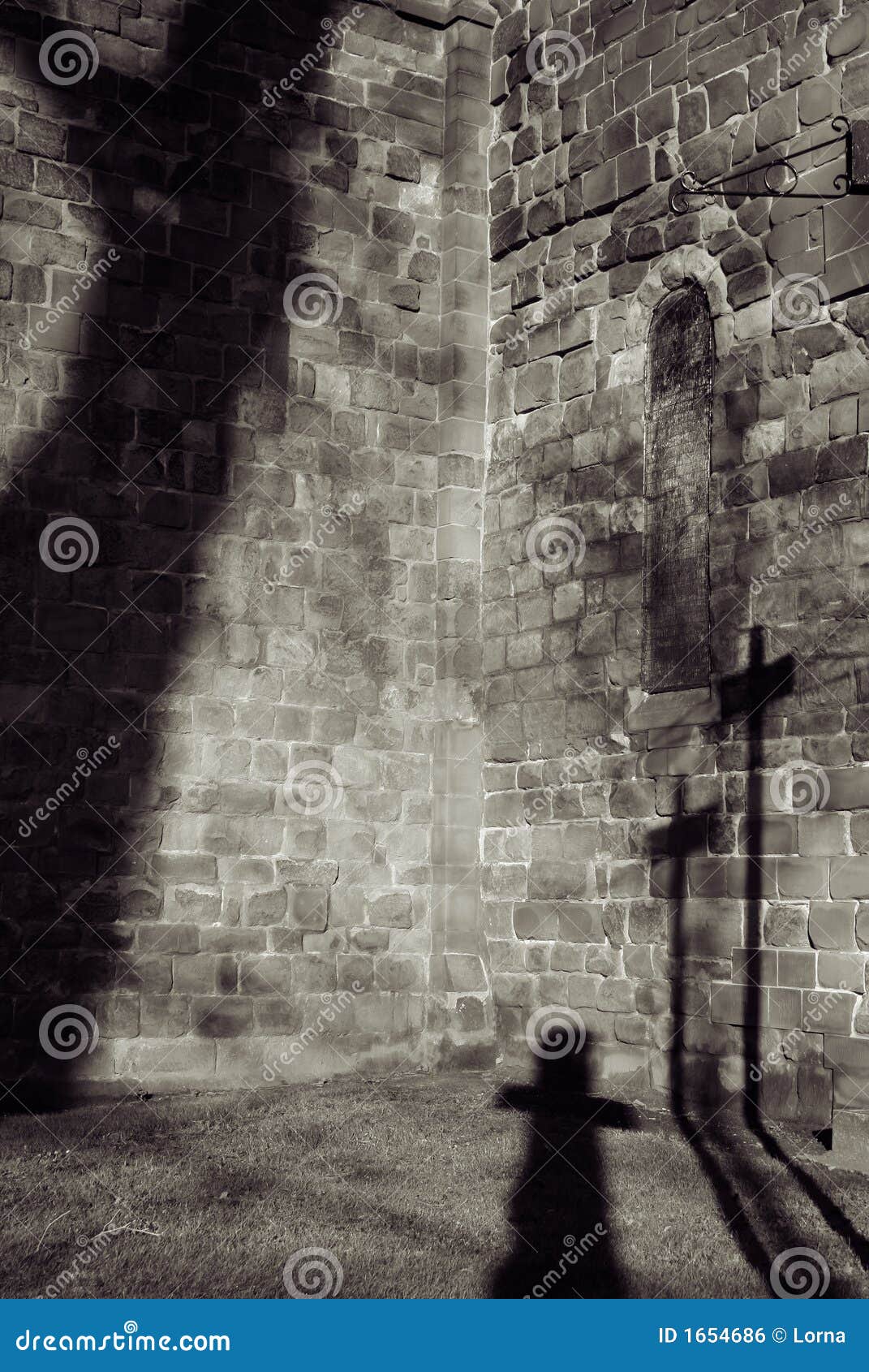 Graveyard shadow stock photo. Image of death, graveyard - 1654686