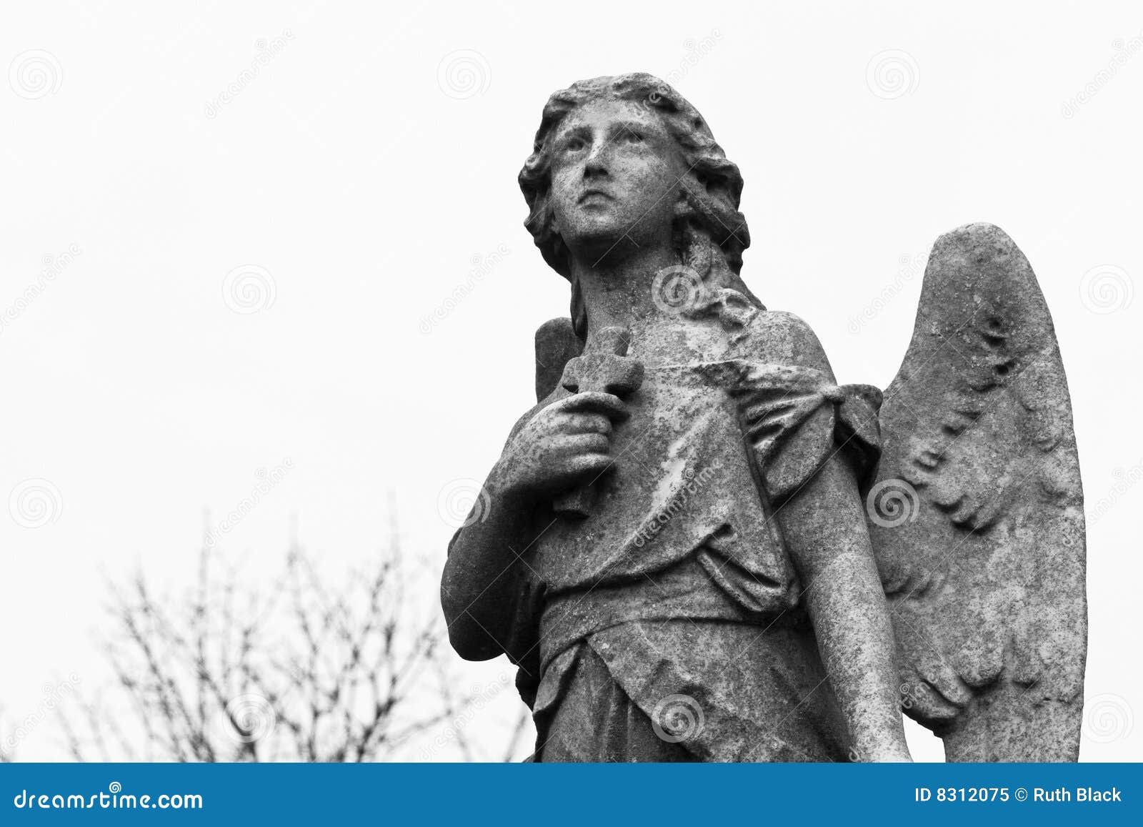 Graveyard statue stock image. Image of grave, memorial - 8312075