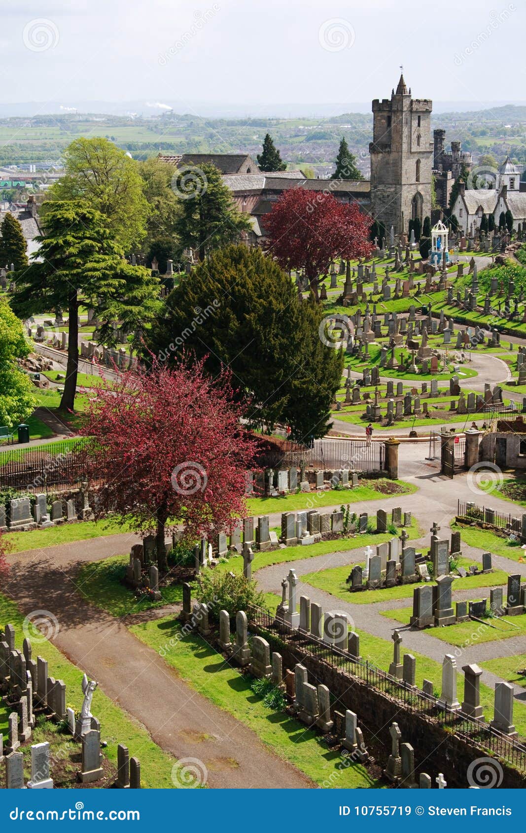 Graveyard, stirling castle stock image. Image of kingdom - 10755719