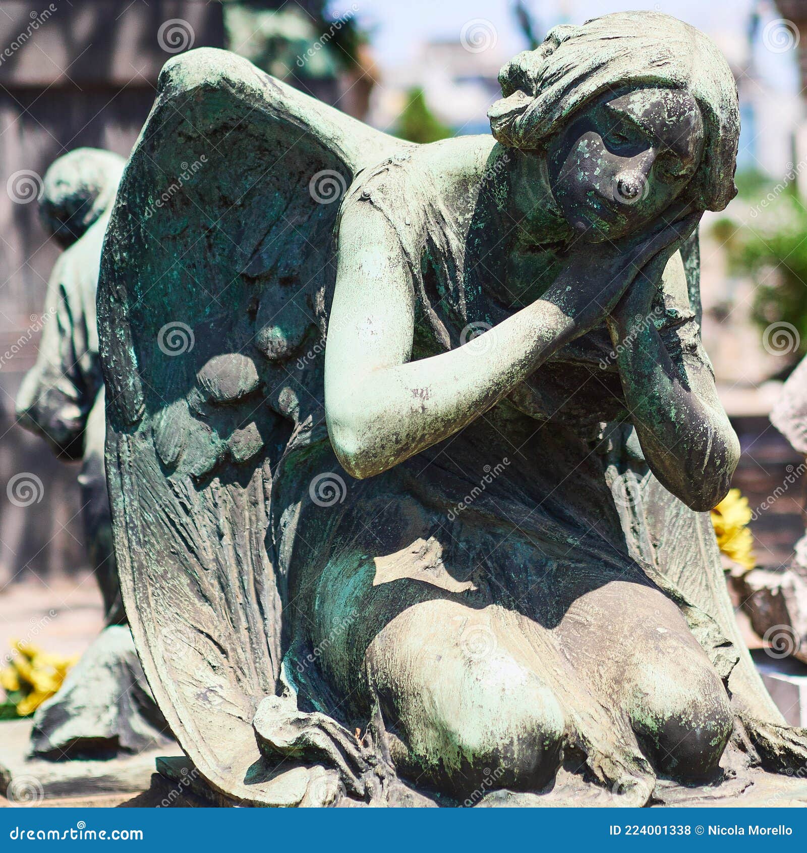 Graveyard Tomb Monument stock photo. Image of flower - 224001338