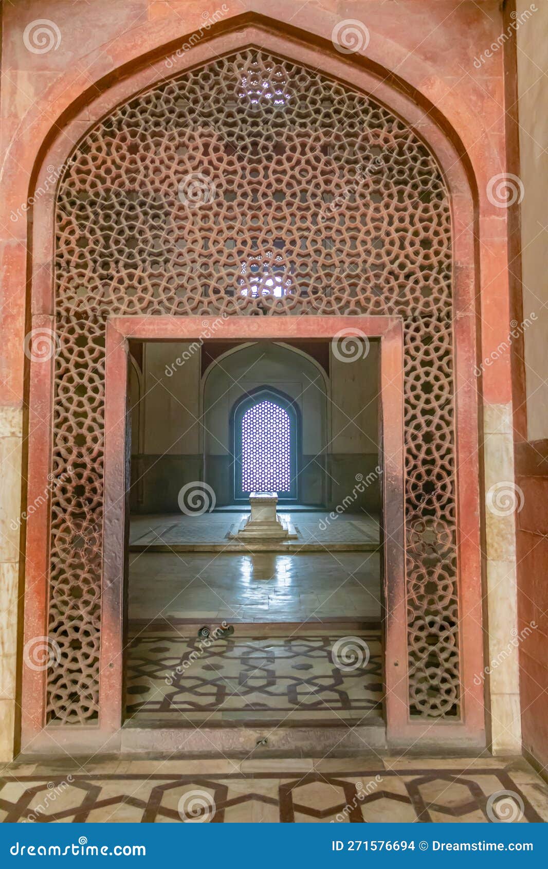 Graveyards Inside Humayun Tomb at Morning from Unique Perspective Stock ...
