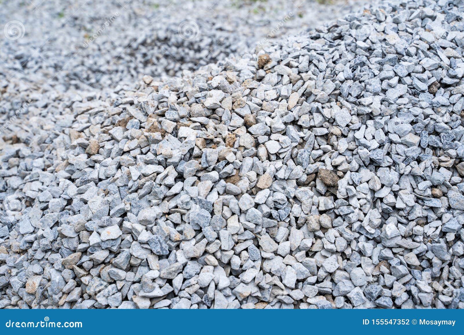 Gravier Pour Construire Dans Le Chantier De Construction Photo stock ...