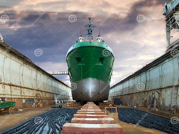 Graving dock stock photo. Image of port, harbor, maintenance - 15052490