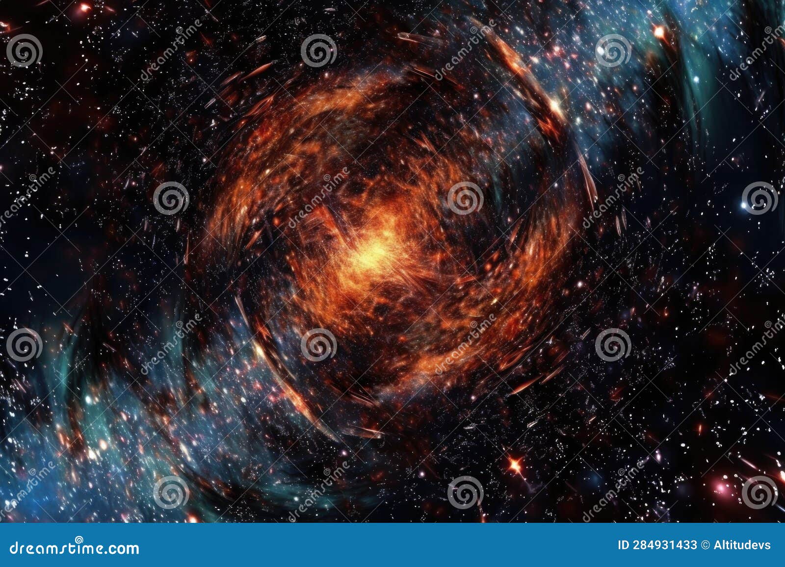 Gravitational Lensing Around a Massive Galaxy Cluster Stock ...