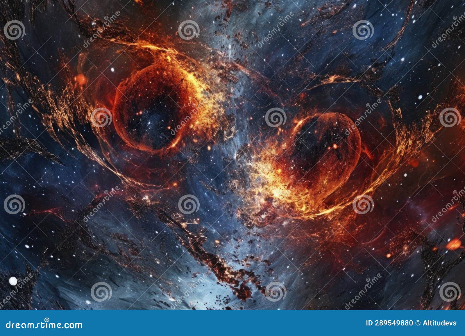 Gravitational Lensing Around a Massive Galaxy Cluster Stock ...