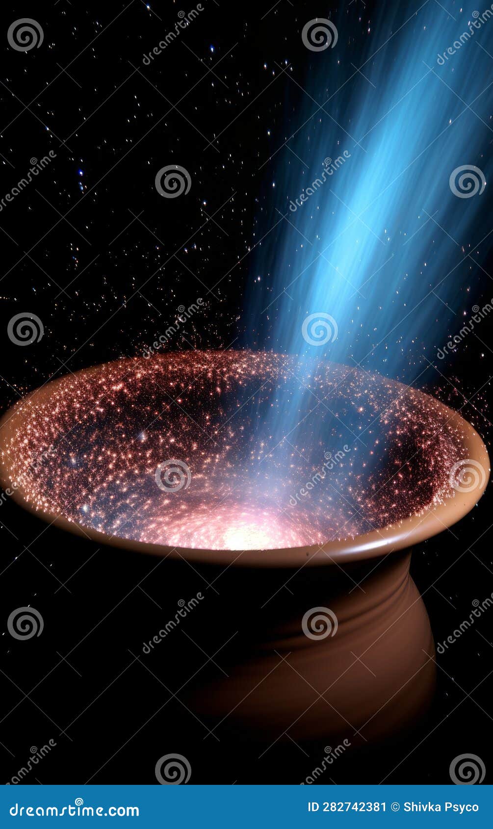 A Gravitational Pulse Coming from Black Universe Stock Illustration ...