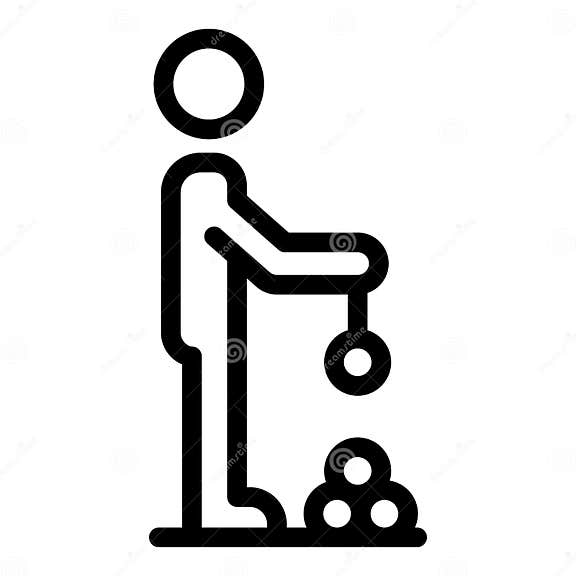 Gravity Balls Icon, Outline Style Stock Vector - Illustration of ...