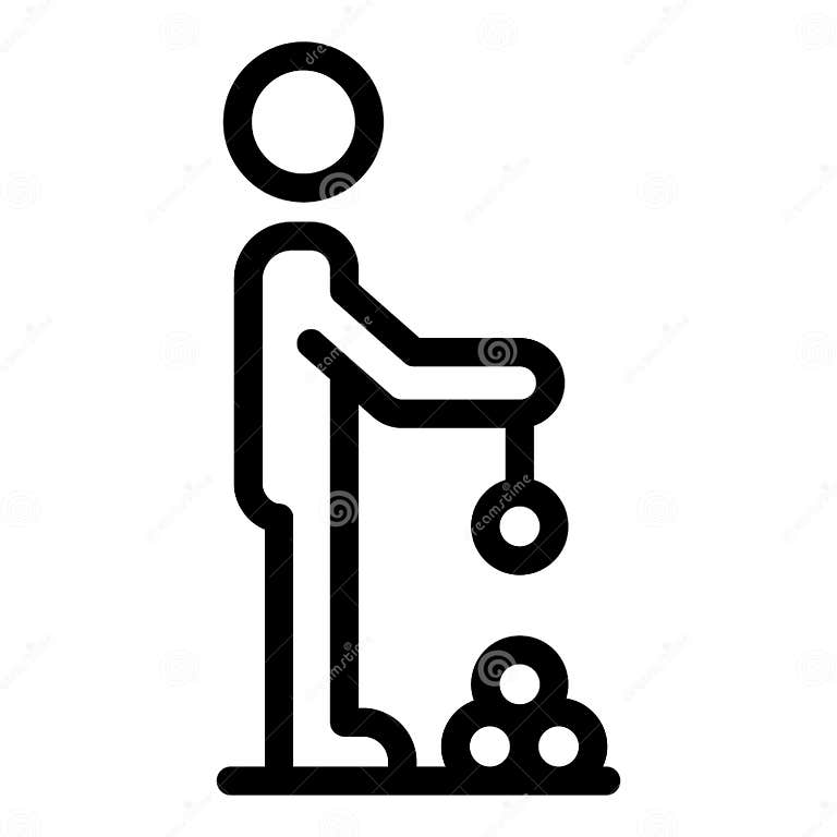 Gravity Balls Icon, Outline Style Stock Vector - Illustration of ...