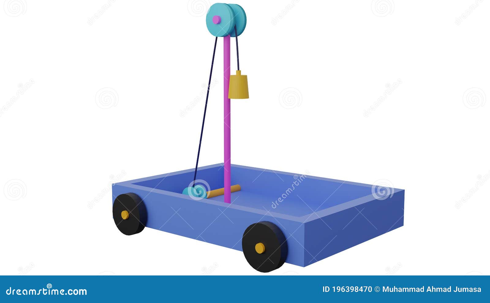 A Gravity Car in 3D Rendering. Stock Illustration - Illustration of ...