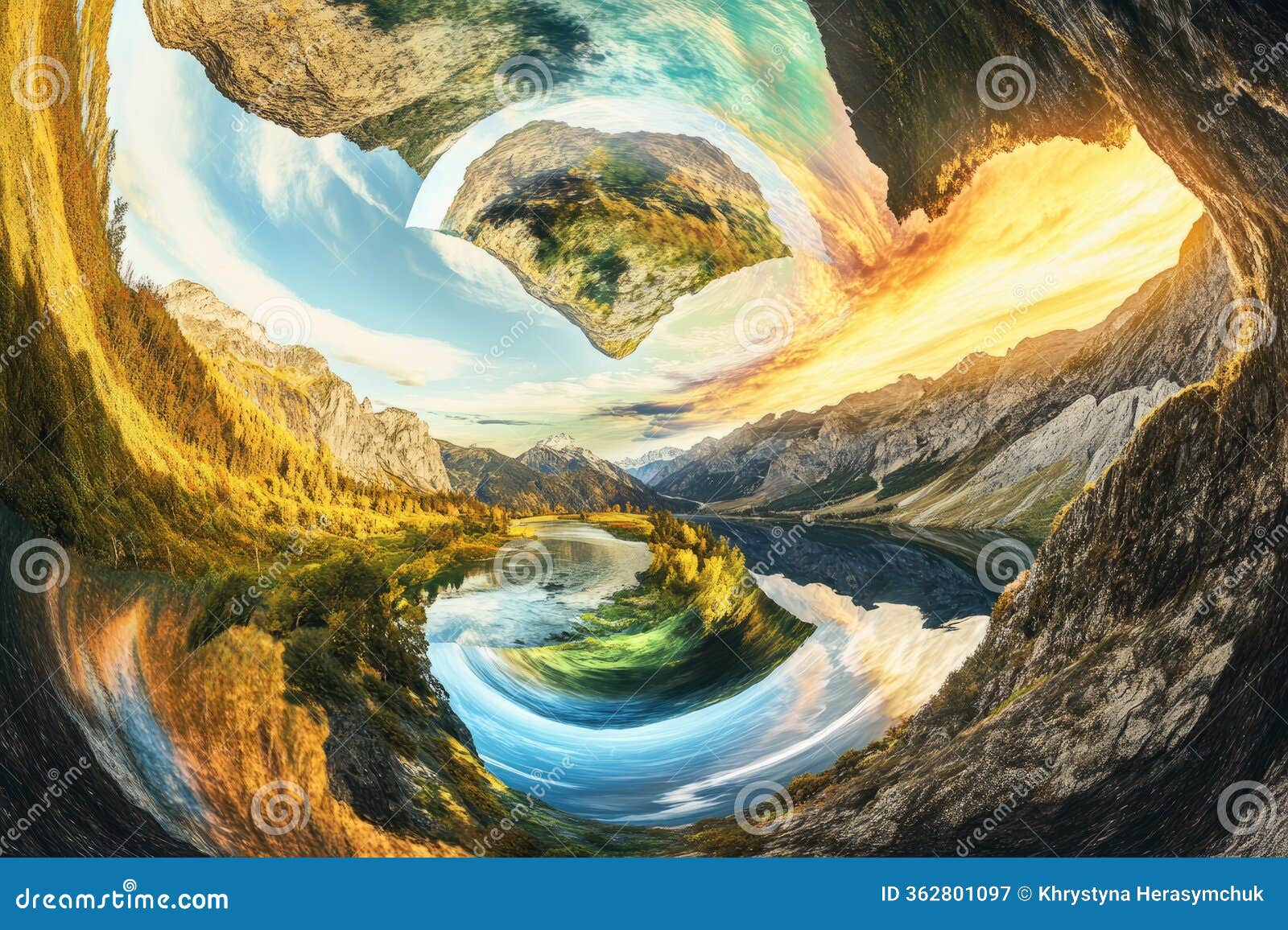 A Gravity Defying Landscape Where Rivers Flow Upwards, Mountains Float ...