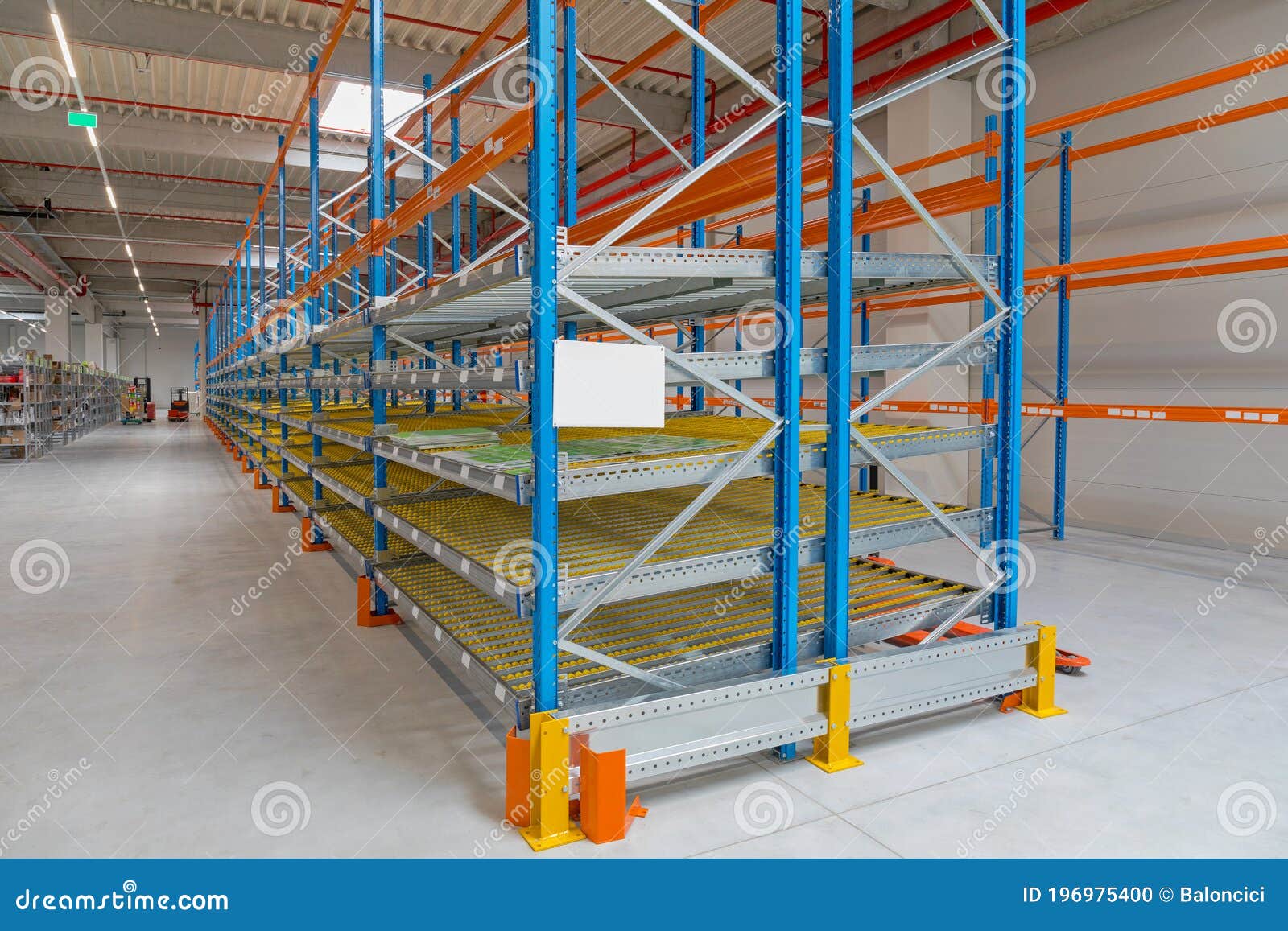 Gravity Flow Shelving stock photo. Image of glides, storage - 196975400