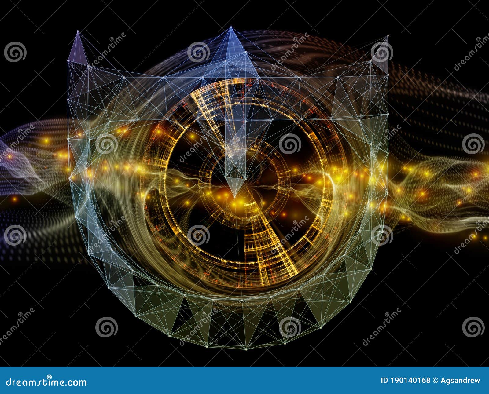 Gravity Generator stock illustration. Illustration of particle - 190140168