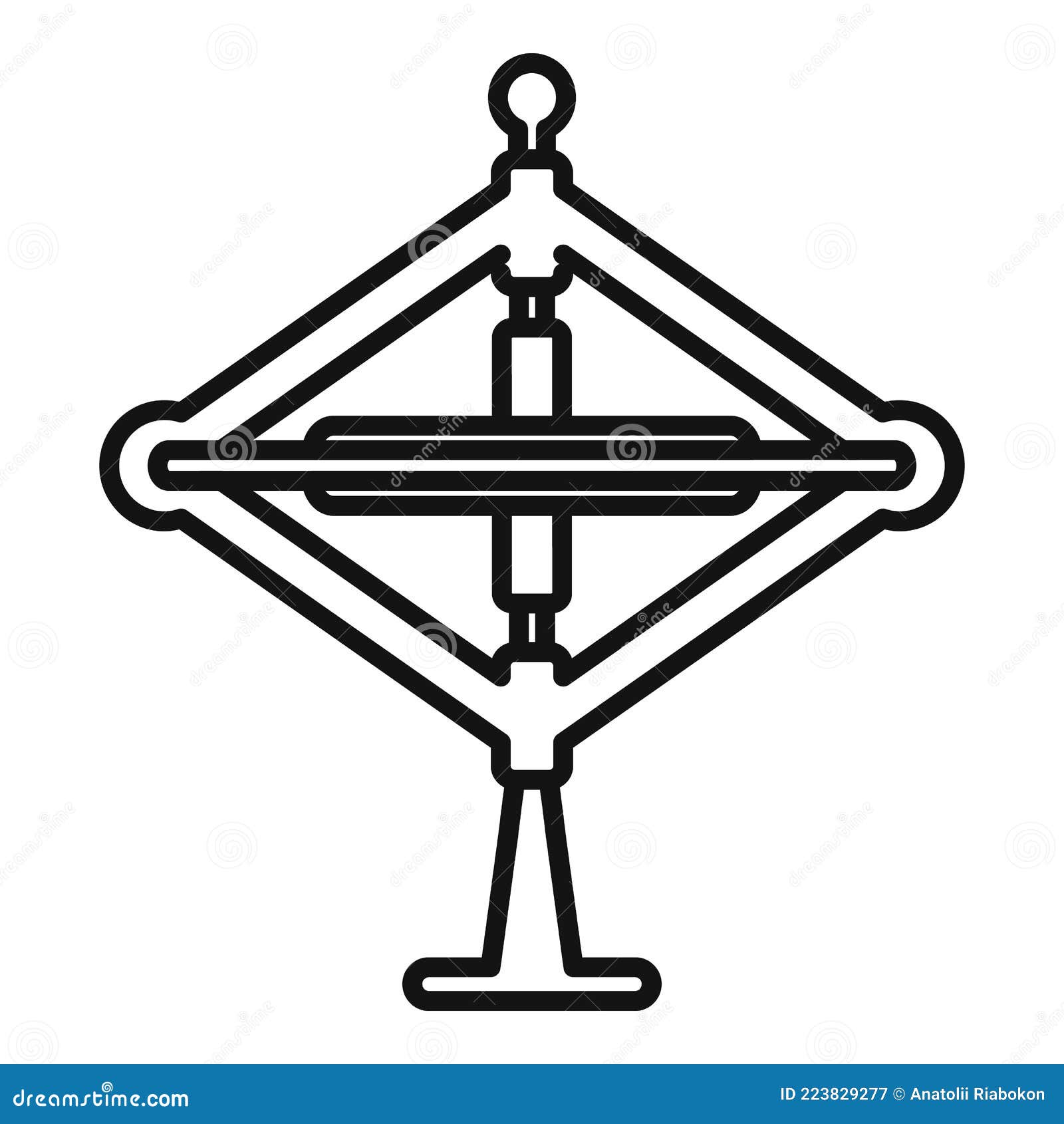 Gravity Gyroscope Icon Outline Vector. Mobile Accelerometer Stock ...