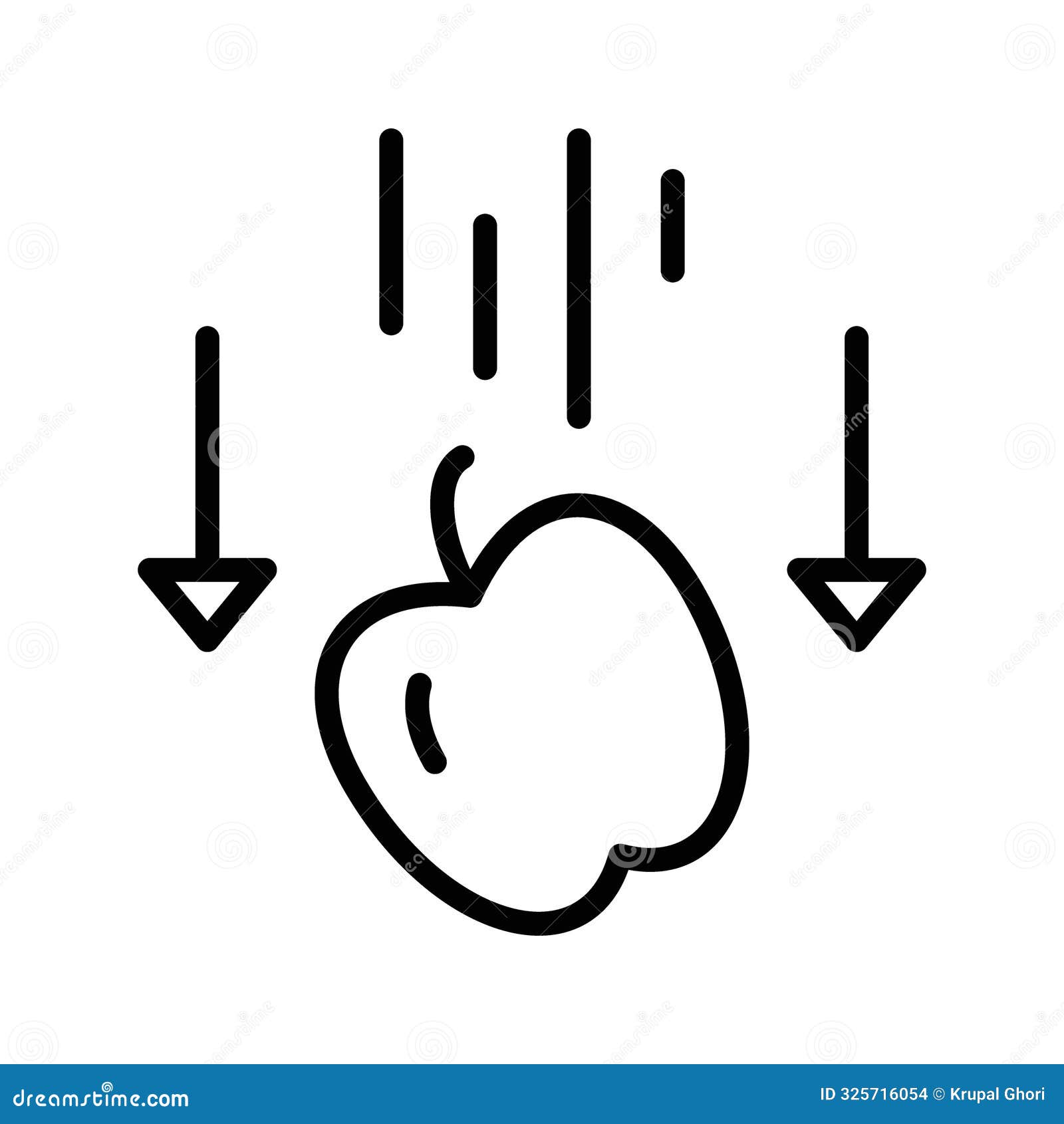 Gravity Icon Set Physics Force Illustrations for Science and Education ...
