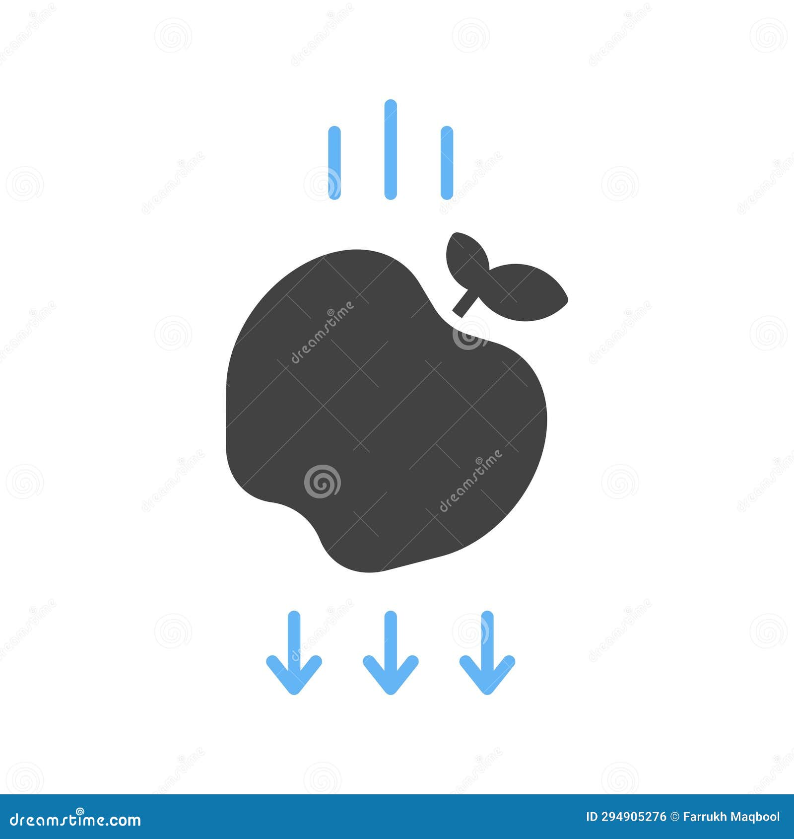 Gravity icon vector image. stock vector. Illustration of gravity ...