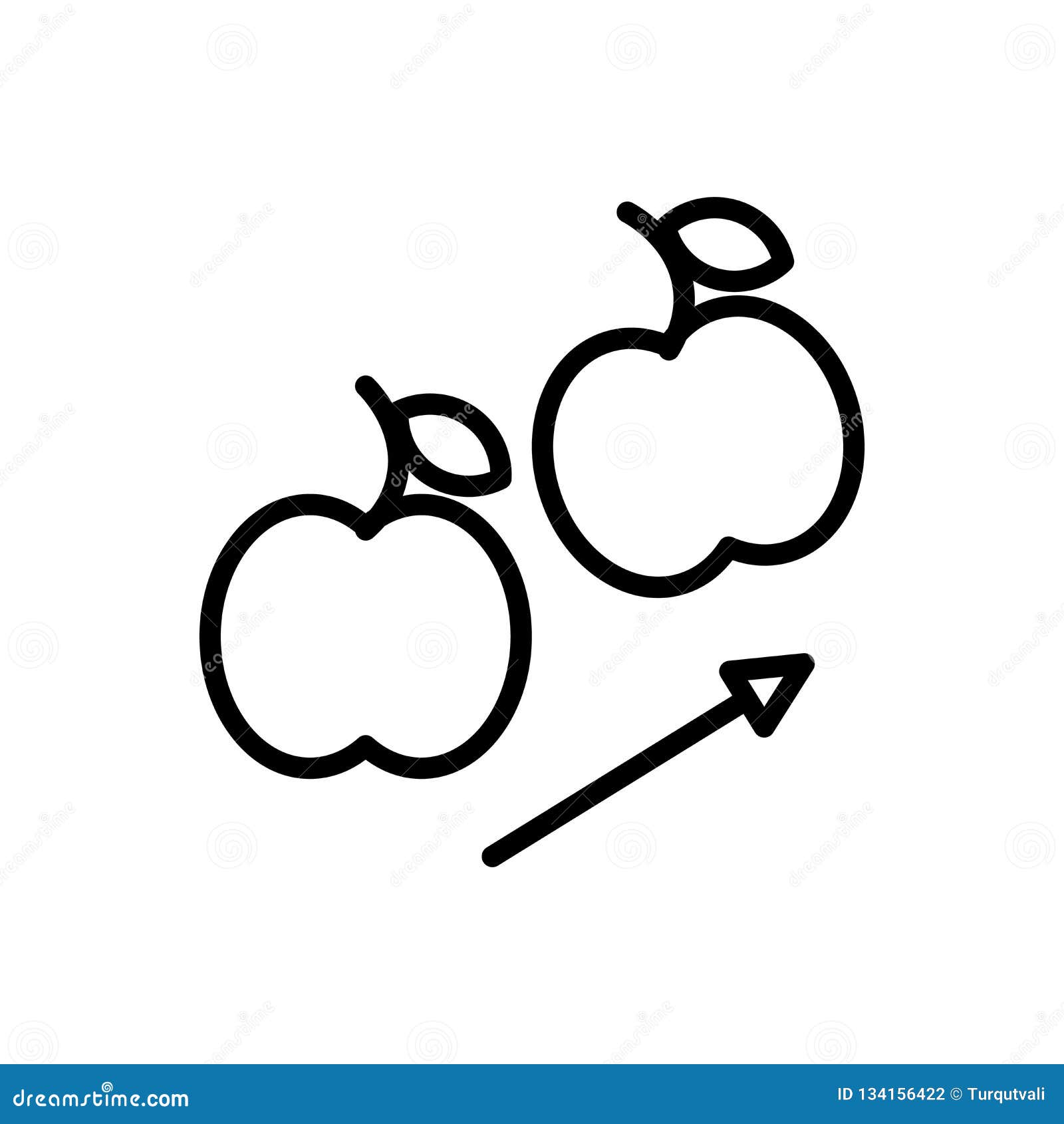 Gravity Icon Vector Isolated on White Background, Gravity Sign , Line ...