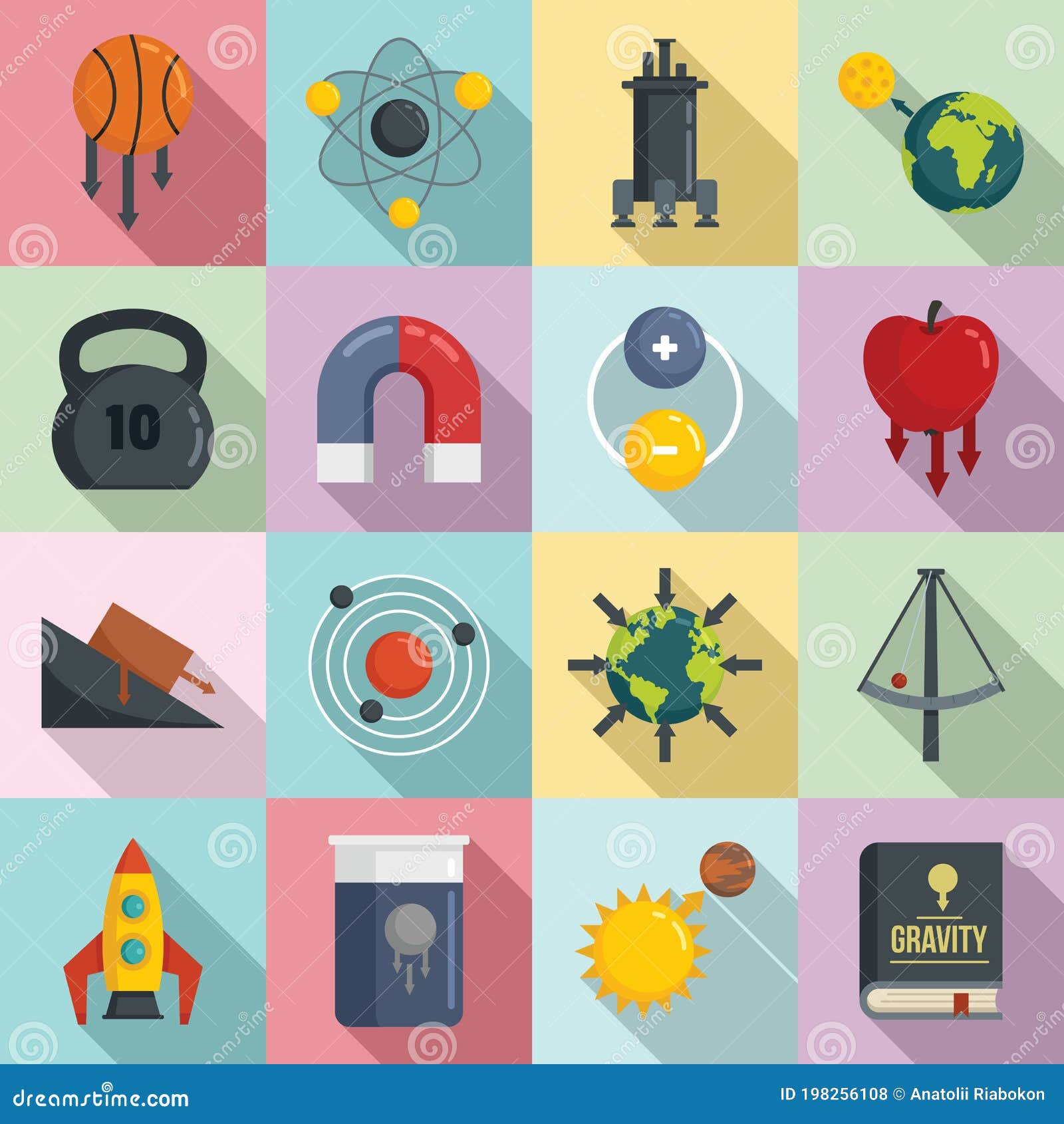 Gravity Phenomenon Infographic Diagram Showing How An Object Of Low ...