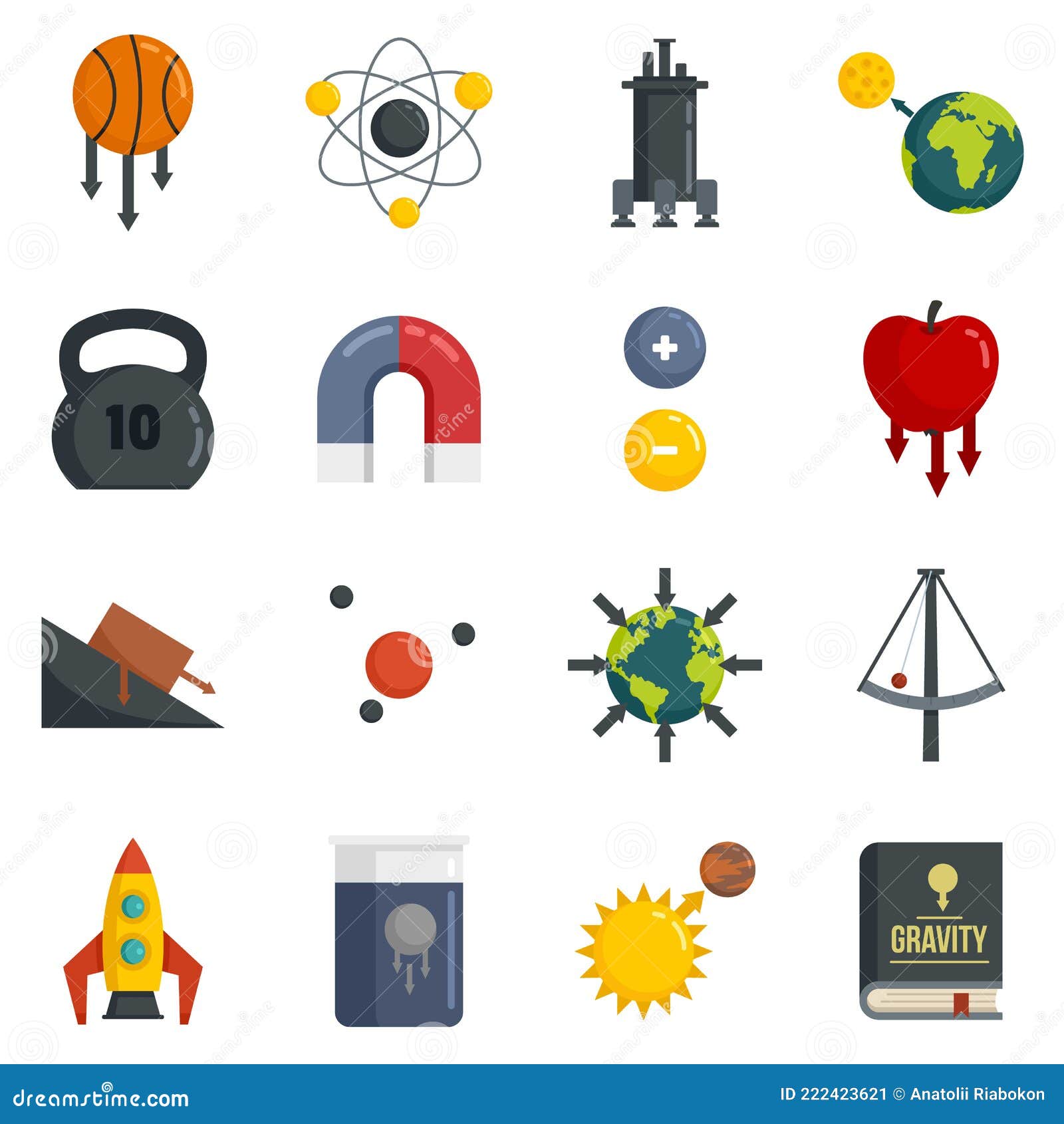 Gravity Phenomenon Infographic Diagram Showing How An Object Of Low ...