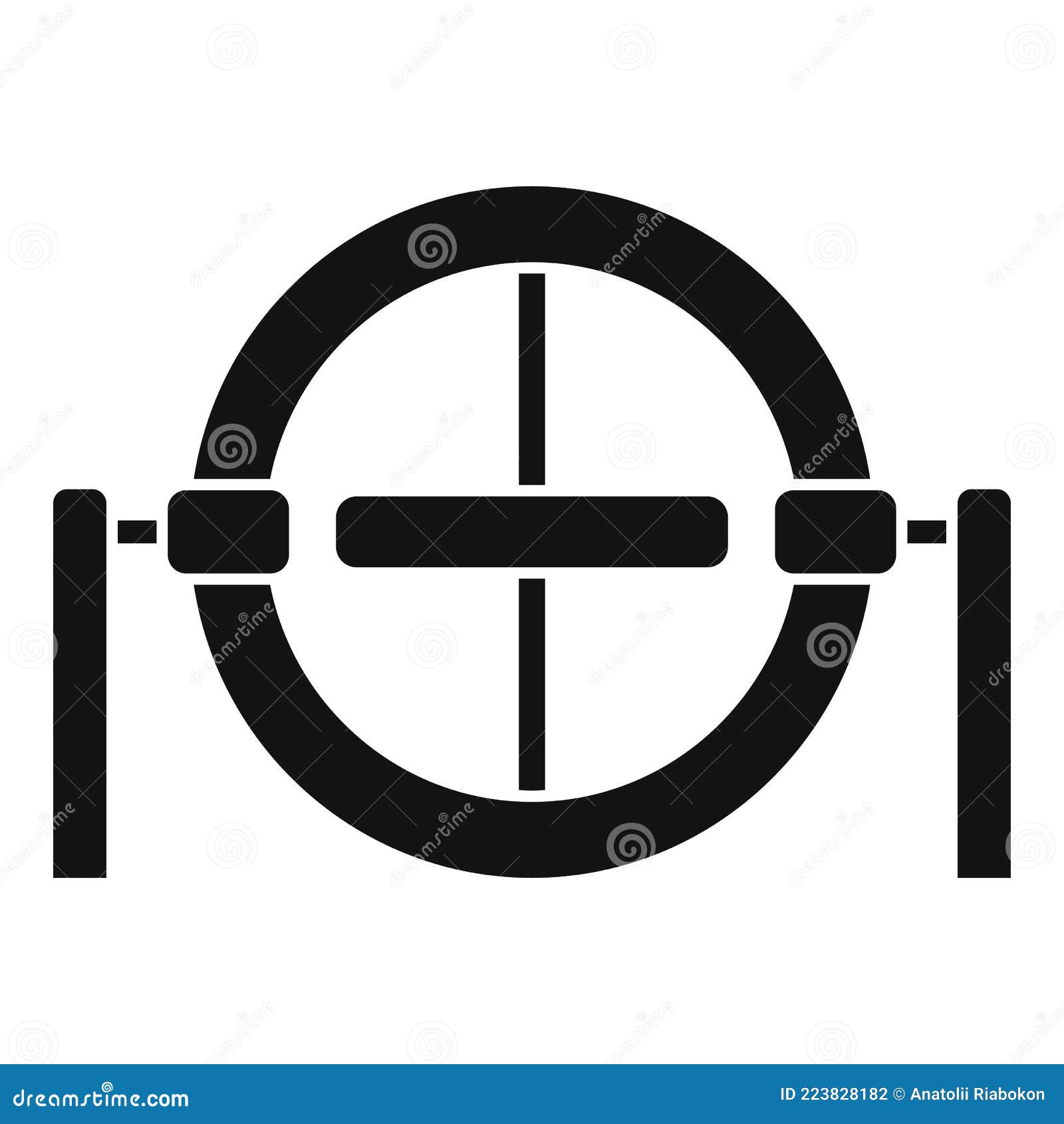 Gravity Model Icon Simple Vector Accelerometer Gyroscope Stock Vector