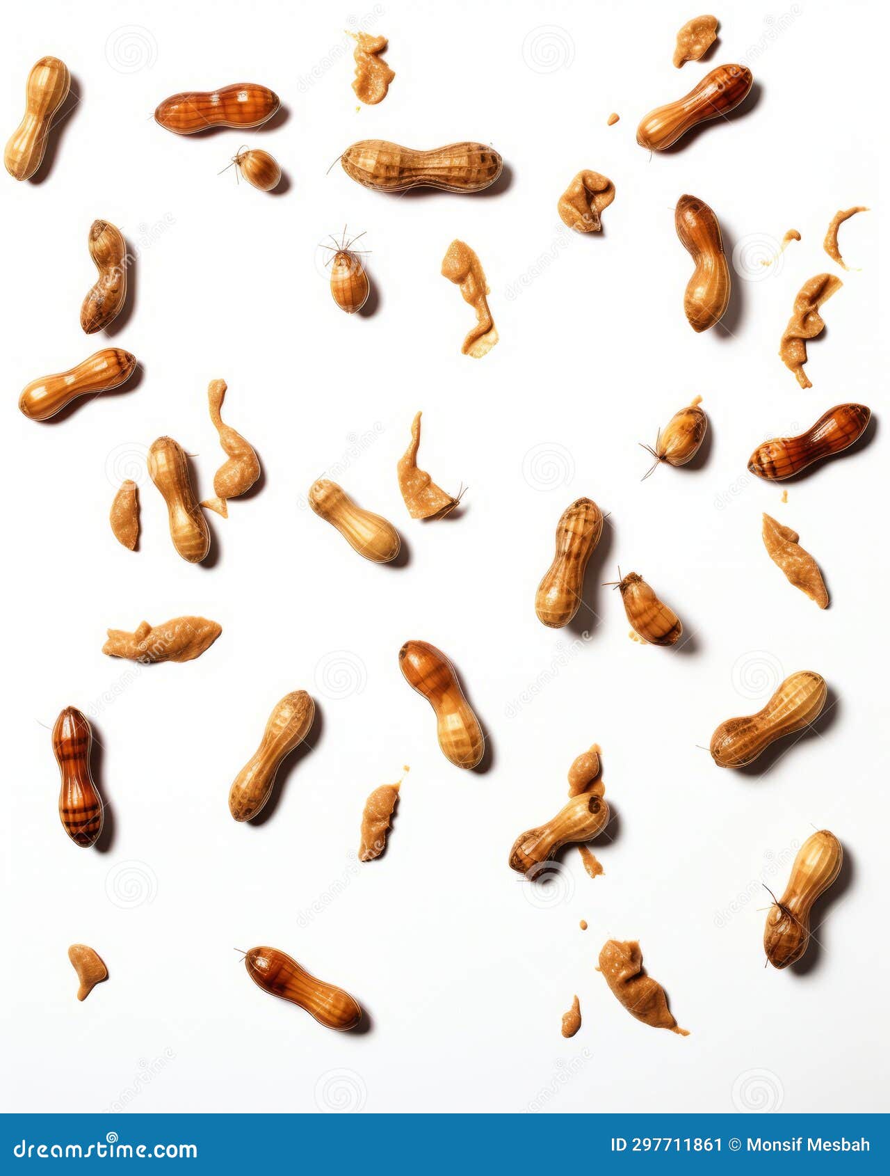 Gravity in Motion: an Awe-inspiring Capture of a Peanut Mid-fall Stock ...
