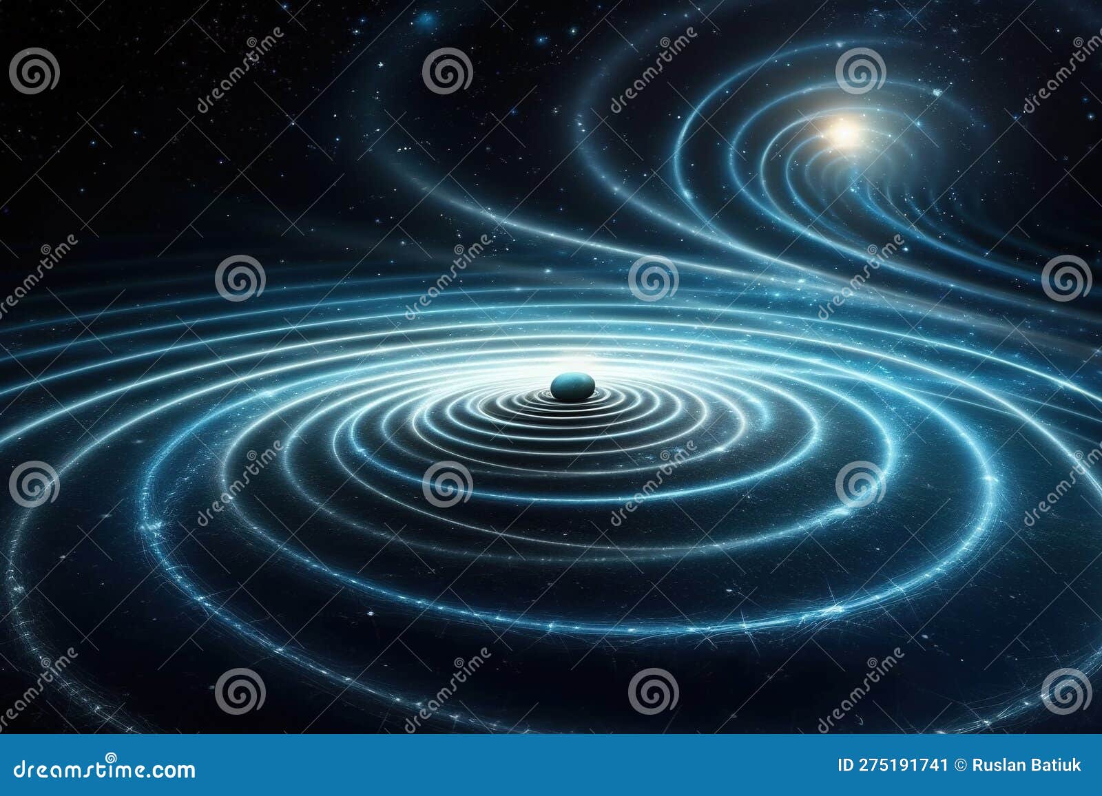 Gravity Planet Earth, Gravitational Waves Concept. Physical and ...