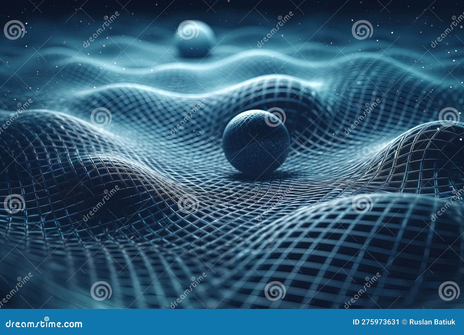 Gravity Planet Earth, Gravitational Waves Concept. Physical and ...