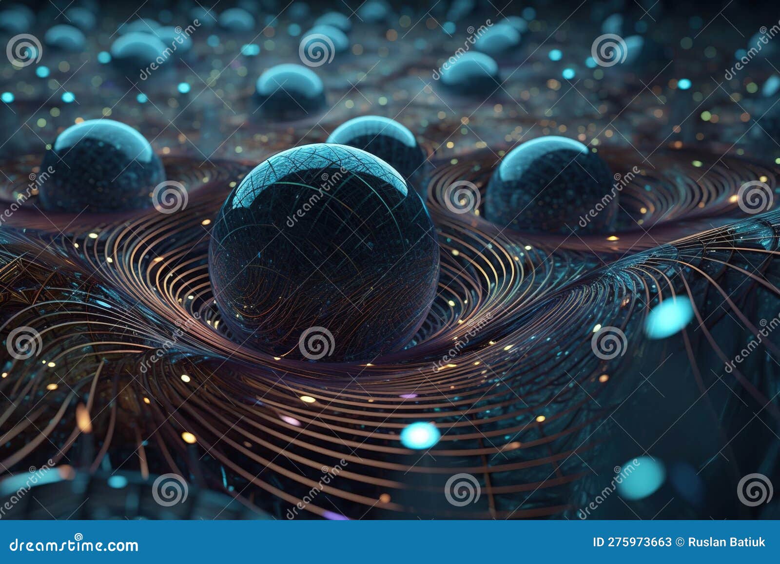 Gravity Planet Earth, Gravitational Waves Concept. Physical and ...