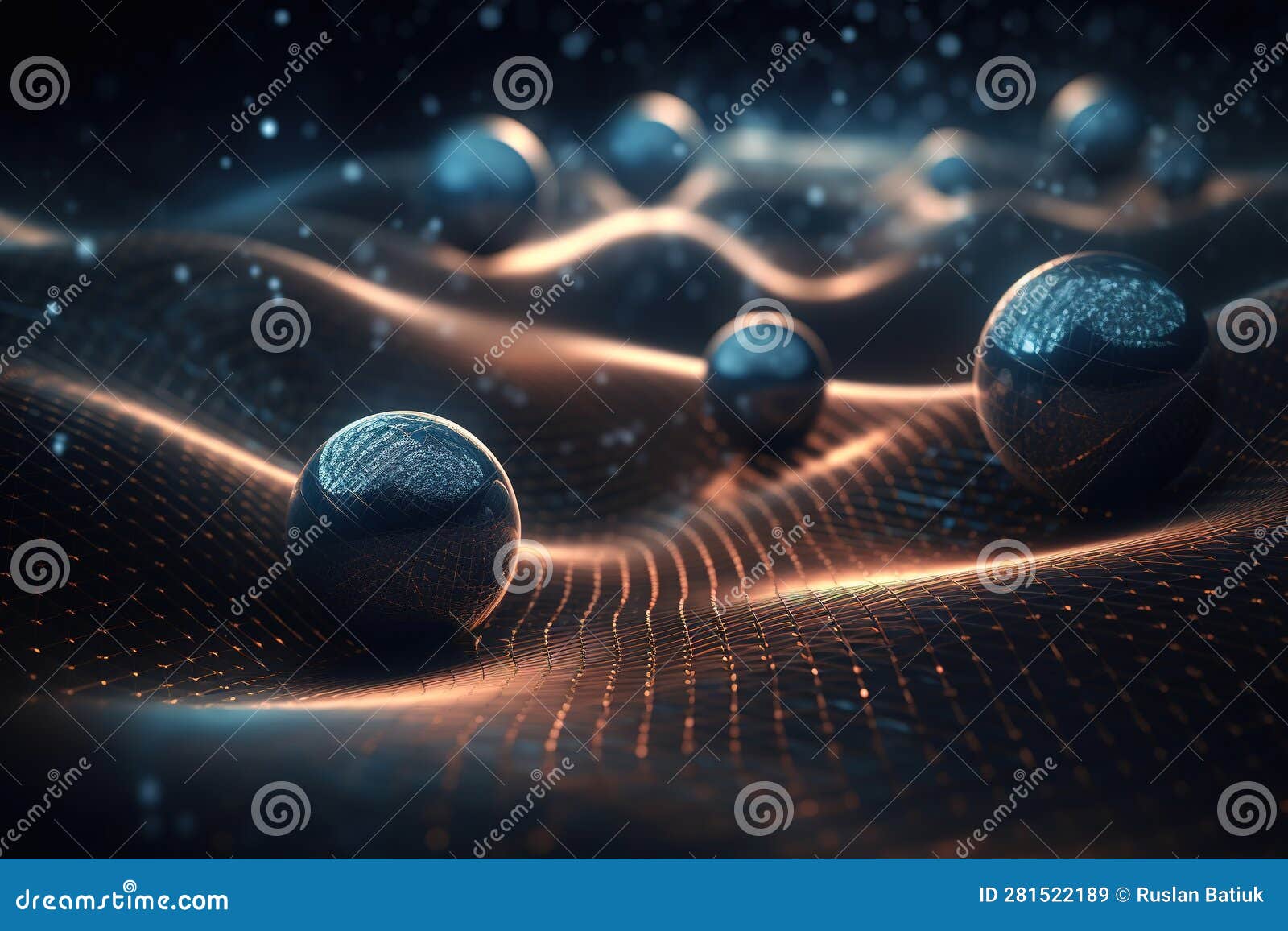 Gravity Planet Earth, Gravitational Waves Concept. Physical and ...