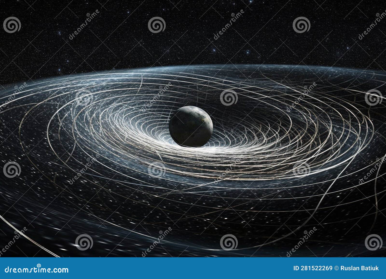 Gravity Planet Earth, Gravitational Waves Concept. Physical And ...