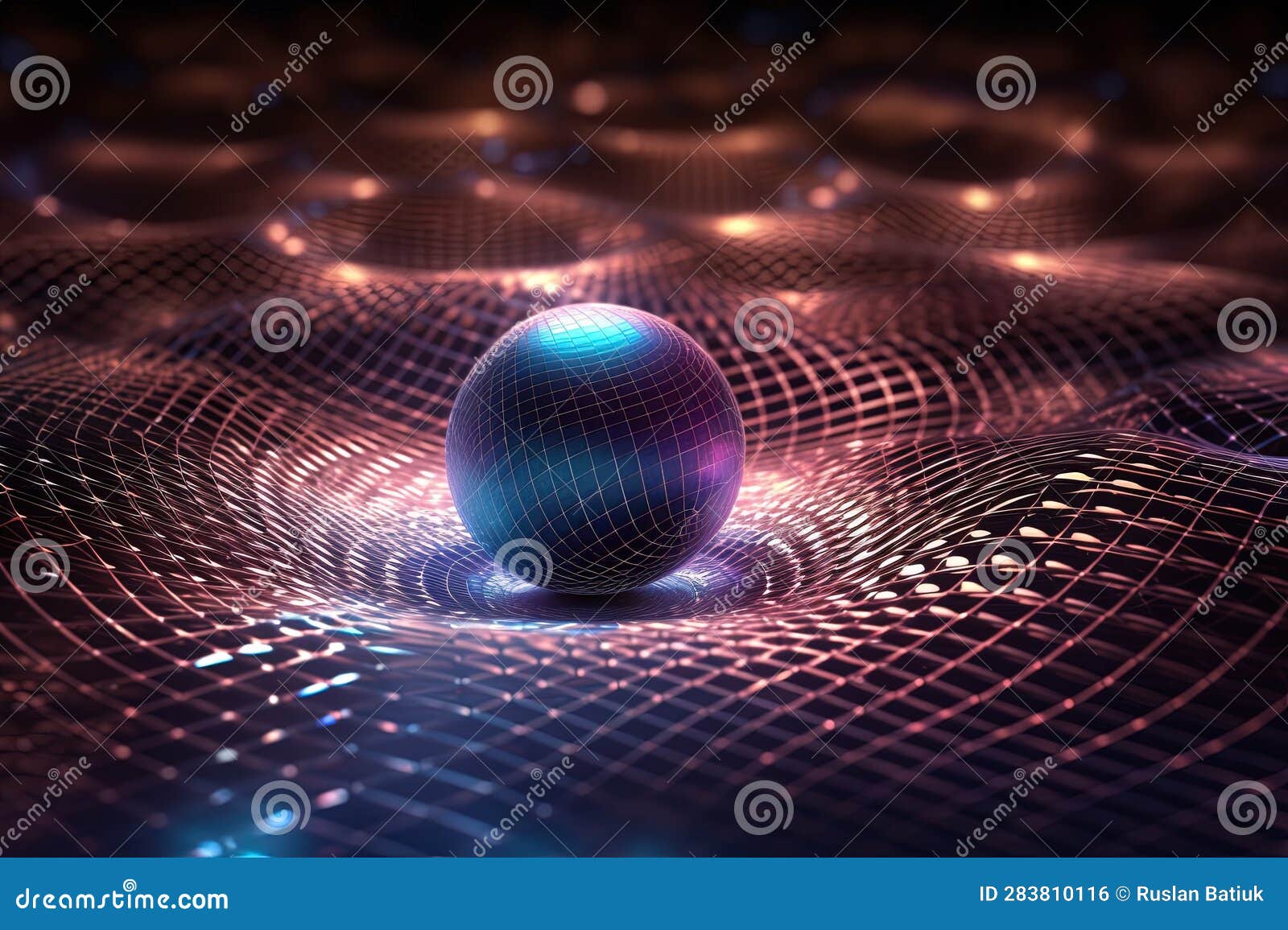 Gravity Planet Earth, Gravitational Waves Concept. Physical And ...