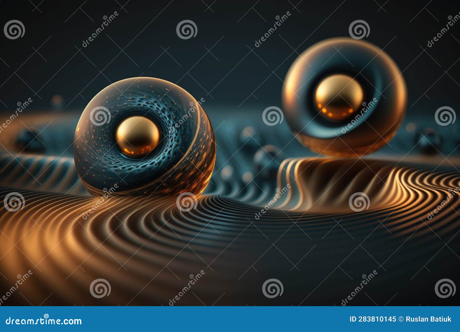 Gravity Planet Earth, Gravitational Waves Concept. Physical and ...