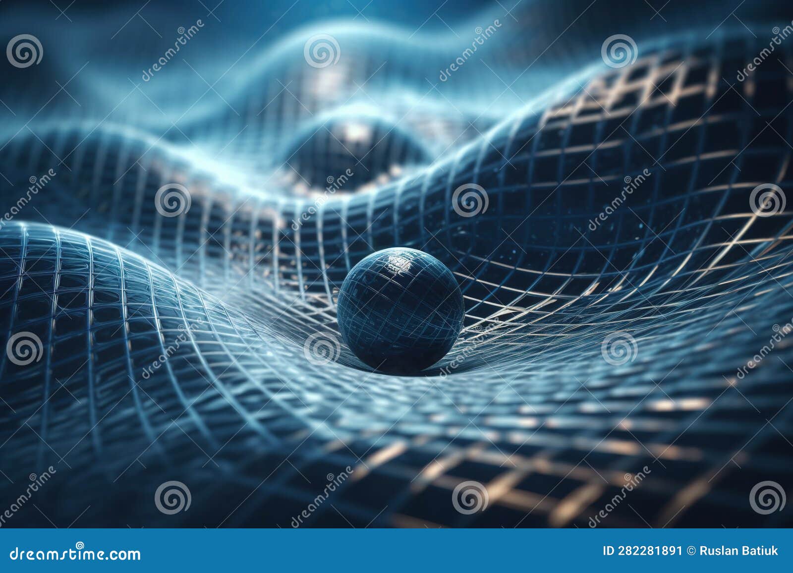 Gravity Planet Earth, Gravitational Waves Concept. Physical And ...
