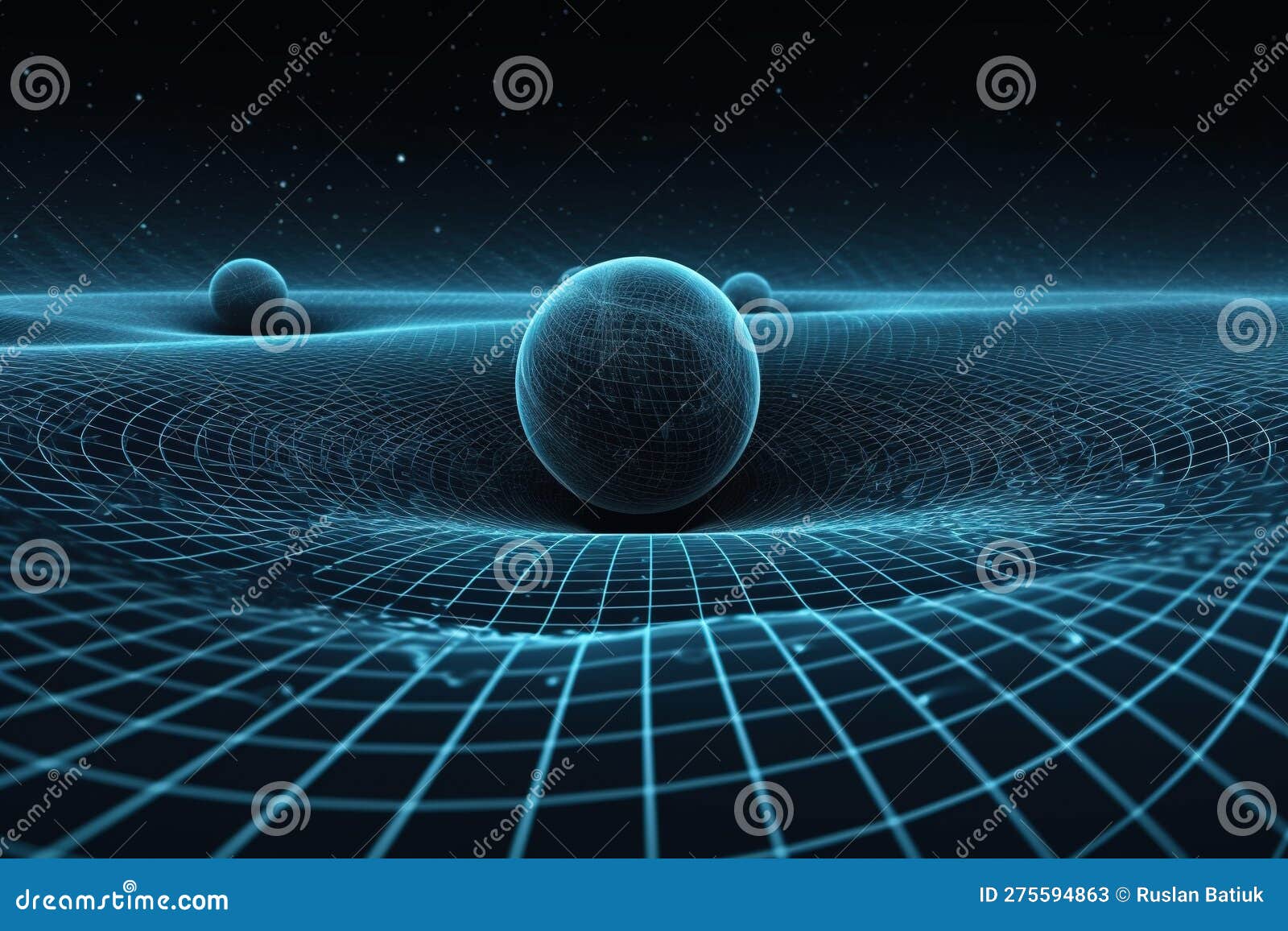 Gravity Planet Earth, Gravitational Waves Concept. Physical and ...