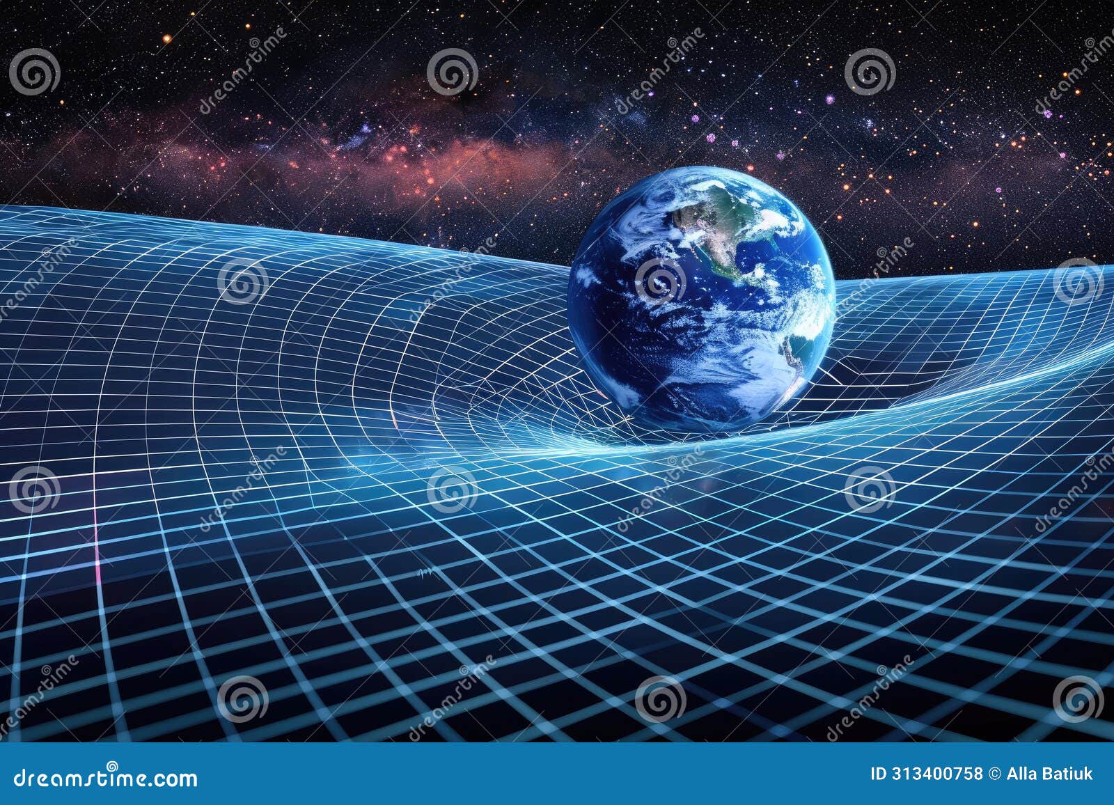 Gravity Planet, Gravitational Wave Concept on Planet Earth, Physical ...