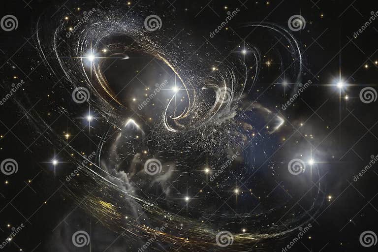 Gravity Waves Sci Fi Abstract Background with Interlacing Spiral ...