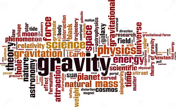 Gravity word cloud stock vector. Illustration of force - 175563971