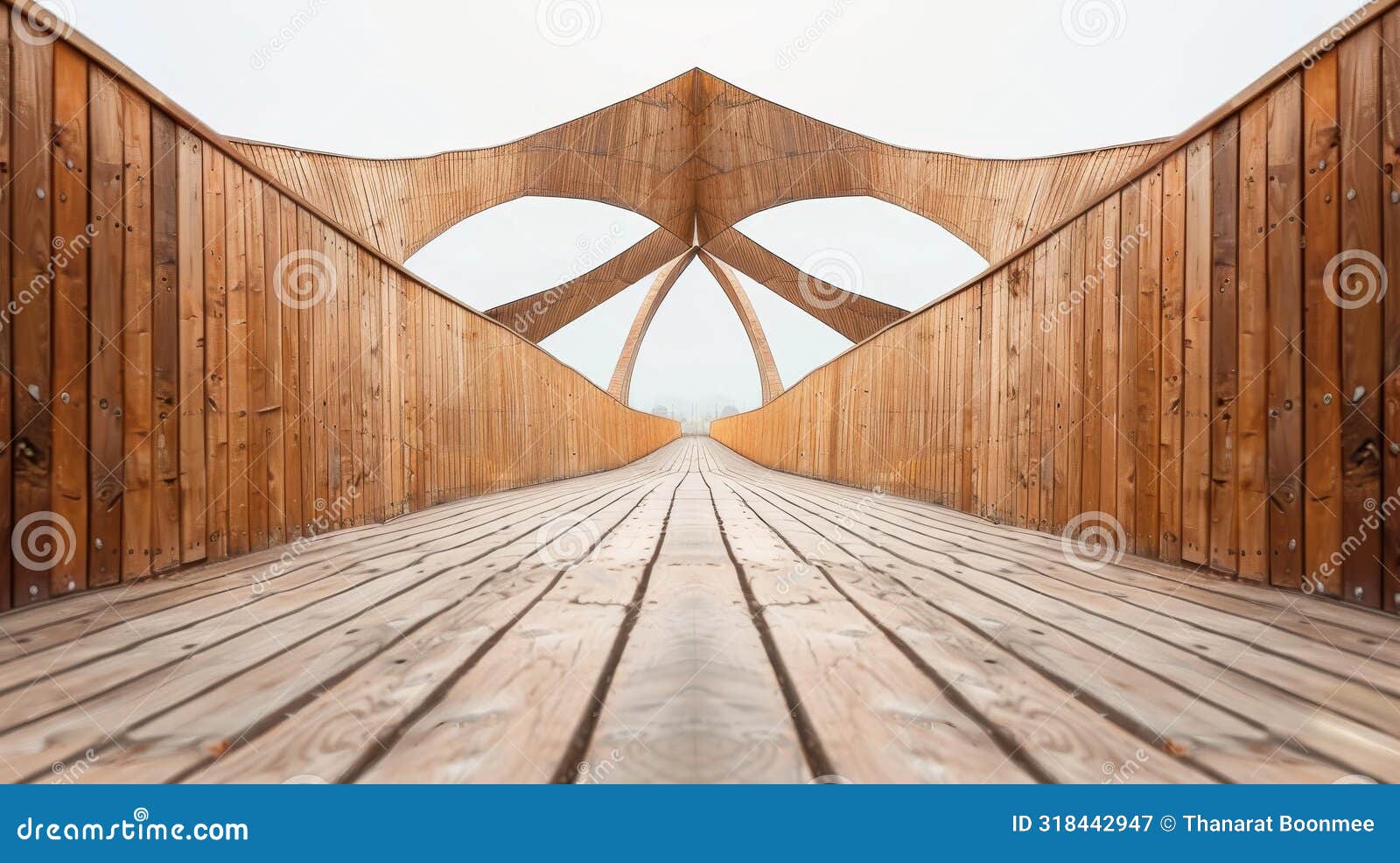 A Gravitydefying Bridge That Twists And Bends Uniquely, Ai Generated ...