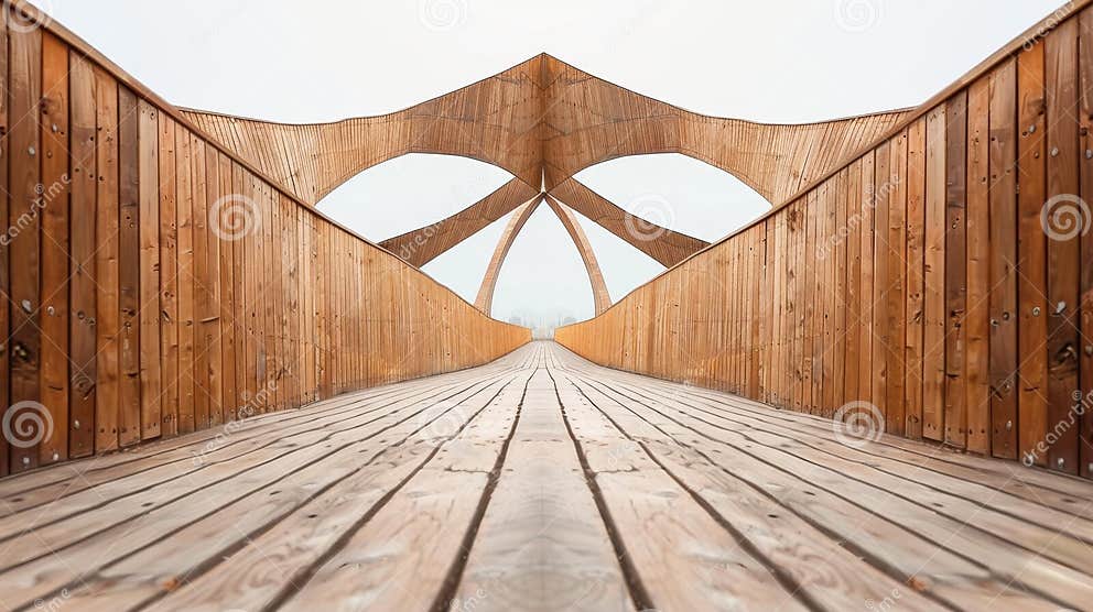 A Gravitydefying Bridge that Twists and Bends Uniquely, Ai Generated ...